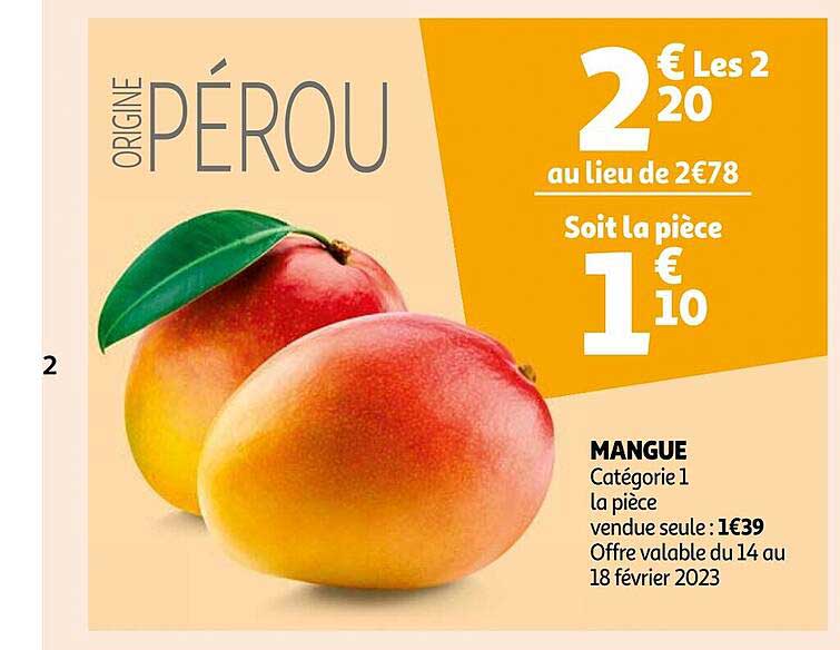 Promo Mangue chez Auchan - iCatalogue.fr