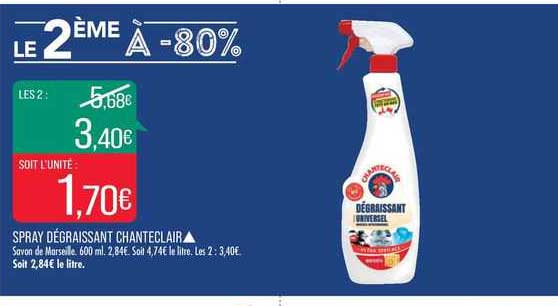 Promo Spray Dégraissant Chanteclair chez Match - iCatalogue.fr