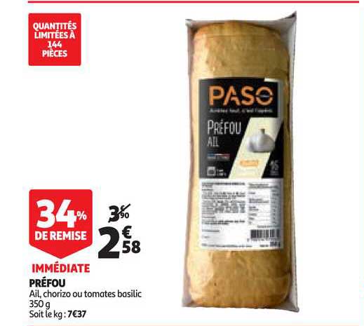 Promo Préfou Paso chez Auchan Direct - iCatalogue.fr
