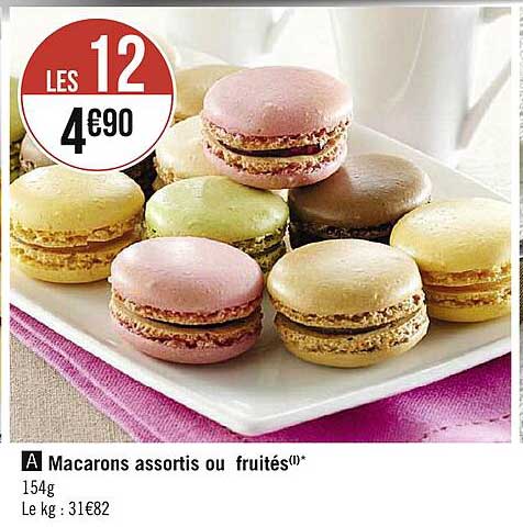 Promo Macarons Assortis Ou Fruités chez Spar - iCatalogue.fr