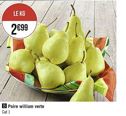 Promo Poire William Verte chez Spar - iCatalogue.fr