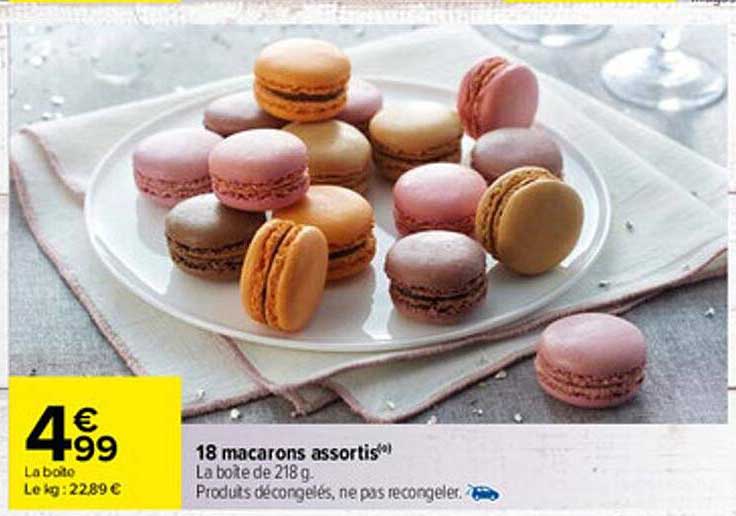 Promo 18 Macarons Assortis chez Carrefour - iCatalogue.fr