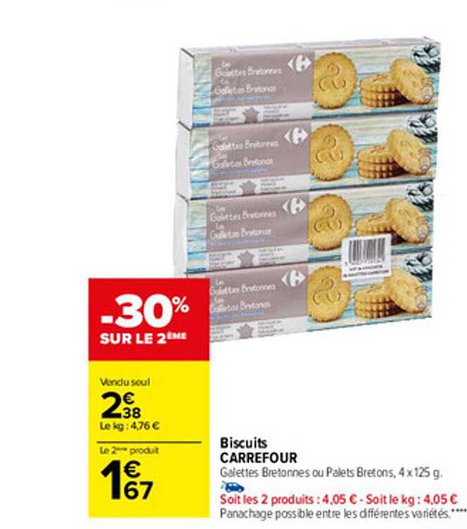 Promo Biscuits Carrefour chez Carrefour - iCatalogue.fr