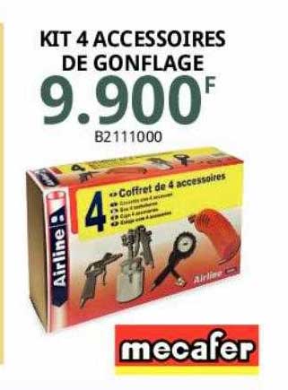 Promo Kit 4 Accessoires De Gonflage Mecafer chez Bricorama - iCatalogue.fr