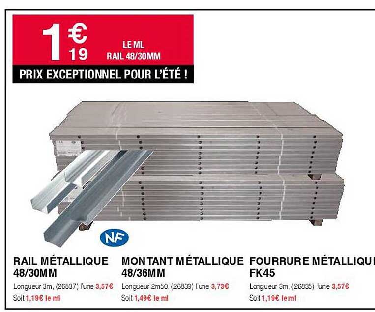 Promo Rail 48 3ml chez Les Briconautes - iCatalogue.fr