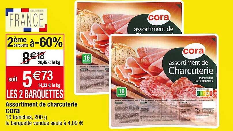 Promo Assortiment De Charcuterie Cora chez Cora - iCatalogue.fr