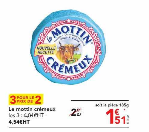 Promo Le Mottin Crémeux chez METRO - iCatalogue.fr