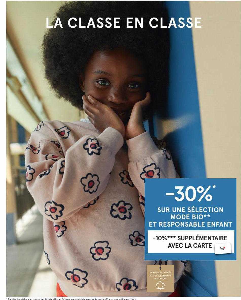 Promo Mode Bio Et Responsable Enfant chez Monoprix - iCatalogue.fr