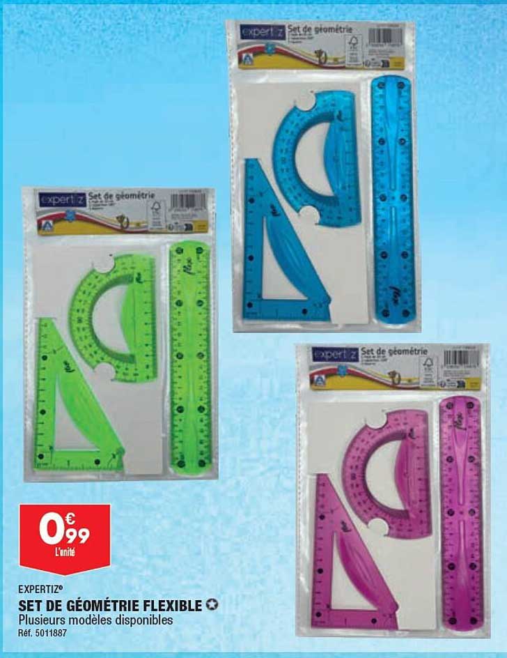 Promo Set De Géométrie Flexible Expertiz chez Aldi - iCatalogue.fr