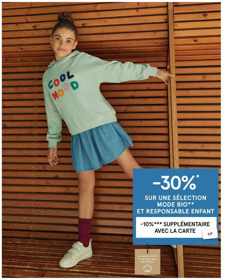 Promo Mode Bio Et Responsable Enfant chez Monoprix - iCatalogue.fr