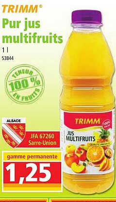 Promo Pur Jus Multifruits Trimm chez Norma - iCatalogue.fr