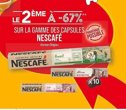 Promo La Gamme Des Capsules Nescafé chez Match - iCatalogue.fr