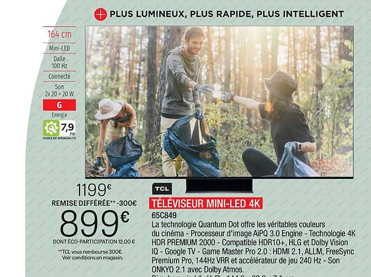 Promo Tcl Téléviseur Mini-led 4k chez Extra - iCatalogue.fr