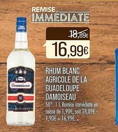 Promo Rhum Blanc Agricole De La Guadeloupe Damoiseau chez Match ...