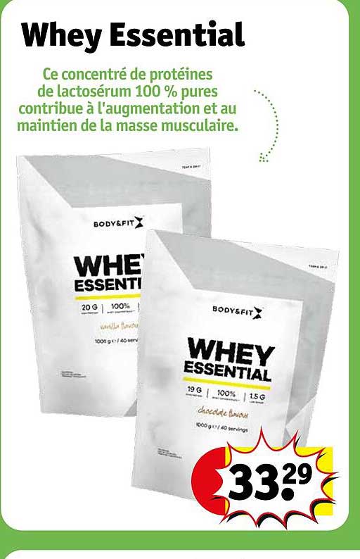 Promo Whey Essential chez Kruidvat - iCatalogue.fr