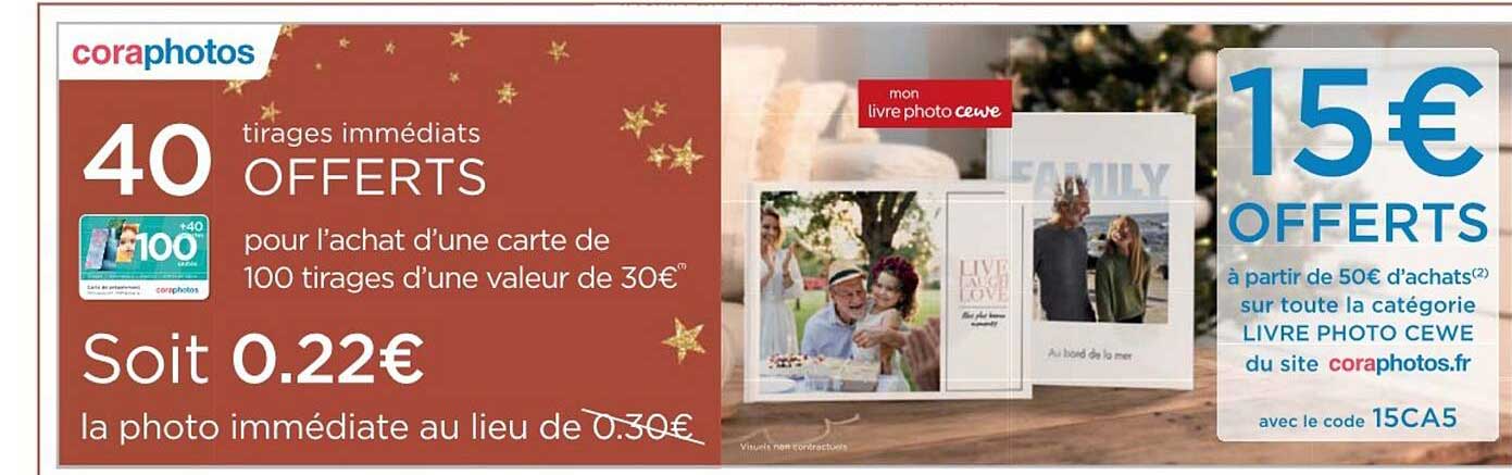 Promo Coraphotos chez Cora - iCatalogue.fr