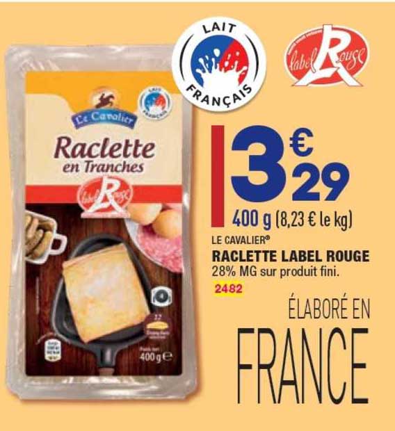 Promo Raclette Label Rouge Le Cavalier chez Aldi - iCatalogue.fr