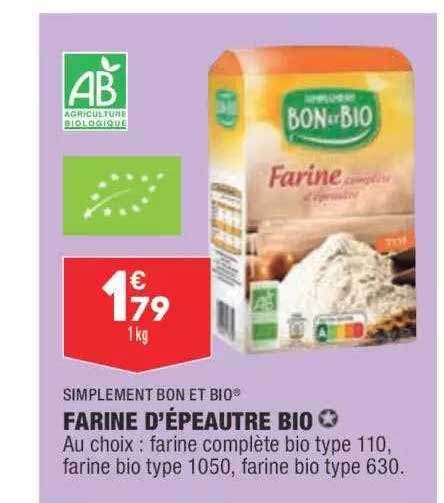 Promo Farine D'épeautre Bio Simplement Bon Et Bio chez Aldi - iCatalogue.fr