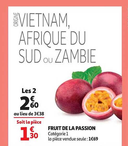 Promo Fruit De La Passion chez Auchan - iCatalogue.fr