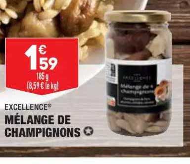 Promo Mélange De Champignons Excellence chez Aldi - iCatalogue.fr