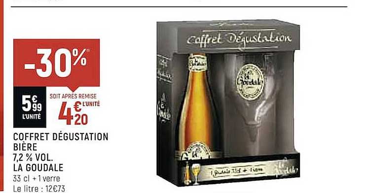 Promo Coffret Dégustation Bière 7,2% Vol. La Goudale chez Casino Shop - iCatalogue.fr