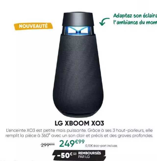 Promo Lg Xboom X03 chez Fnac - iCatalogue.fr