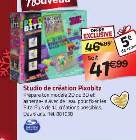 Promo Studio De Création Pixobitz Spin Master chez La Grande Récré ...
