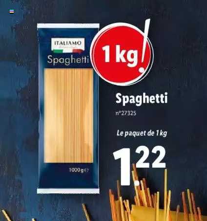 Promo Spaghetti chez Lidl - iCatalogue.fr