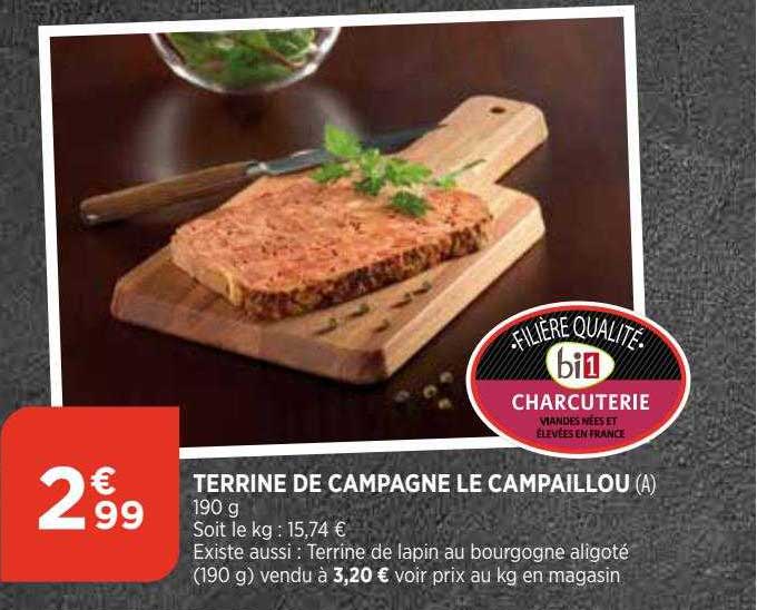 Promo Terrine De Campagne Le Campaillou chez Maximarché - iCatalogue.fr