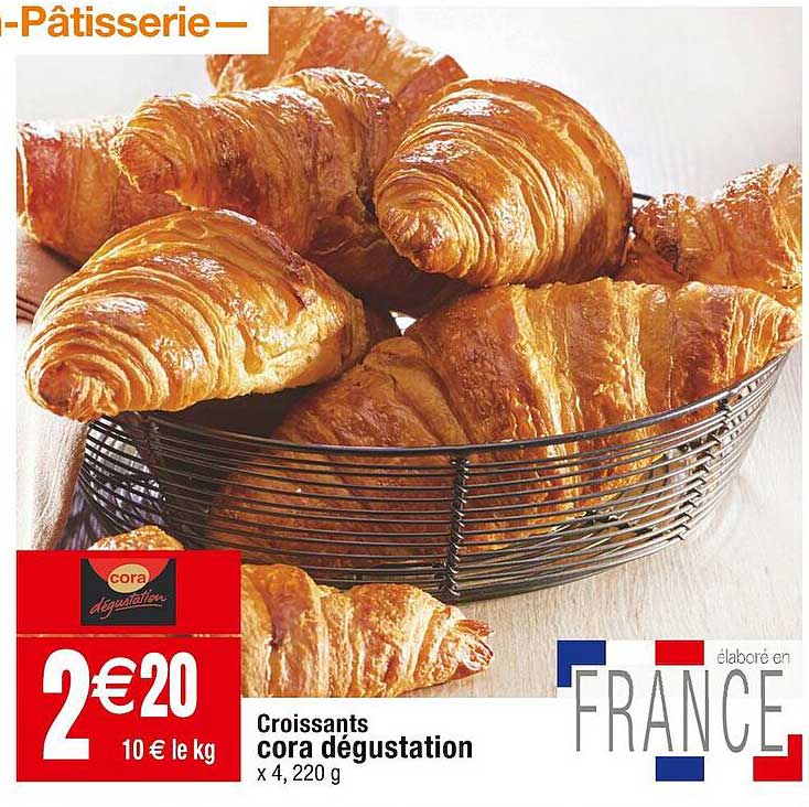 Promo Croissants Cora Dégustation chez Cora - iCatalogue.fr
