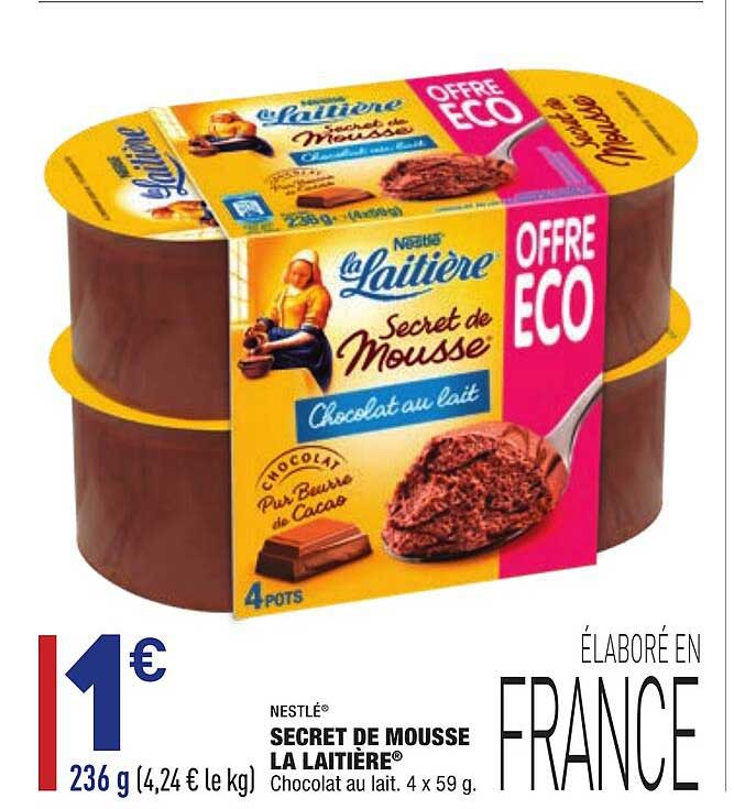 Promo Secret De Mousse La Laitière Nestlé chez Aldi - iCatalogue.fr