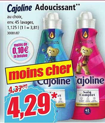 Promo Adoucissant Cajoline chez Norma - iCatalogue.fr