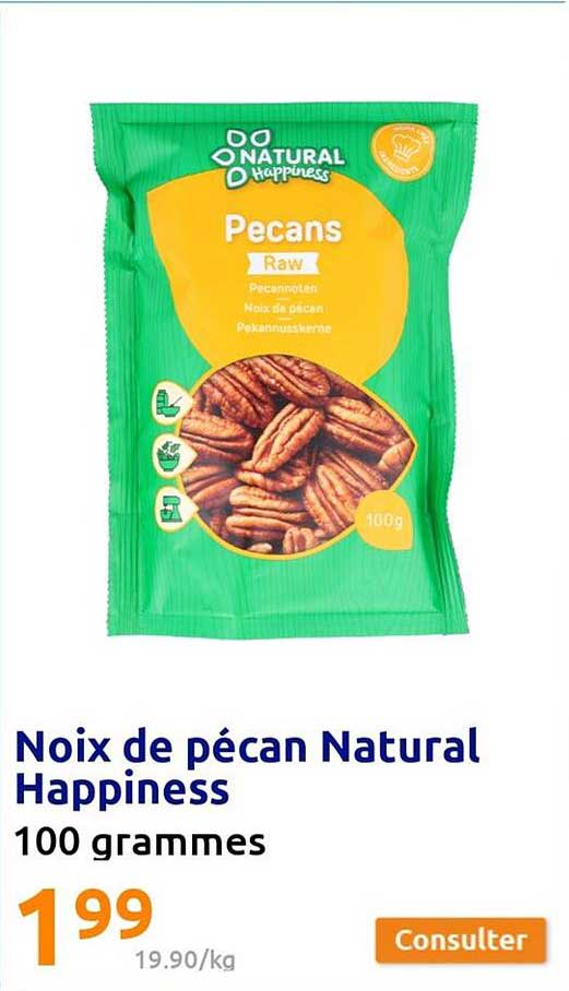 Promo Noix De Pécan Natural Happiness chez Action - iCatalogue.fr