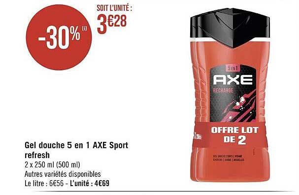 Promo Gel Douche Axe chez Aldi - iCatalogue.fr