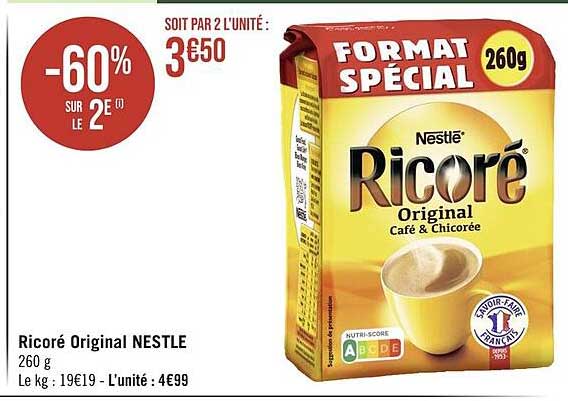 Promo Ricoré Original Nestlé chez Géant Casino - iCatalogue.fr