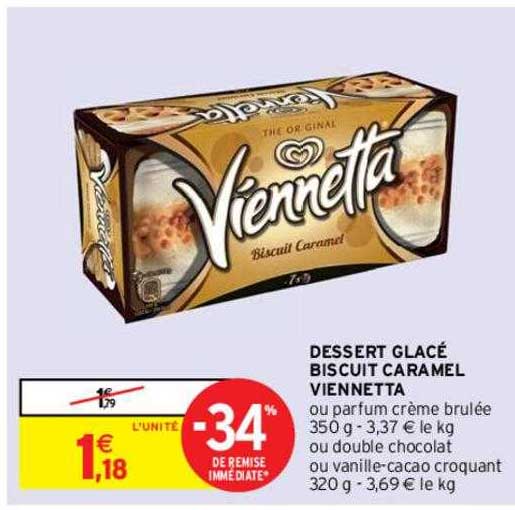 Promo Dessert Glacé Biscuit Caramel Viennetta chez Intermarché Contact ...