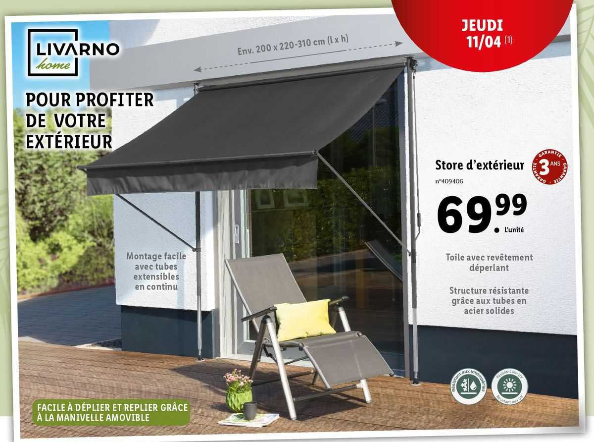 Promo Store D'extérieur Livarno Home chez Lidl - iCatalogue.fr