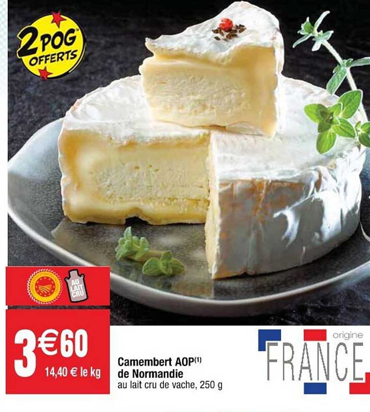 Promo Camembert Aop De Normandie chez Cora - iCatalogue.fr
