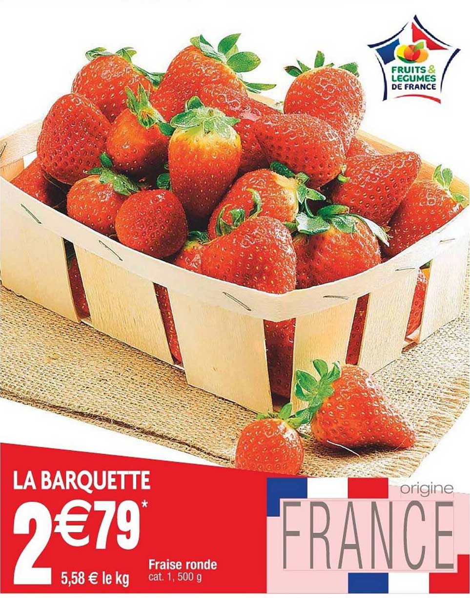 Promo Fraise Ronde chez Cora - iCatalogue.fr