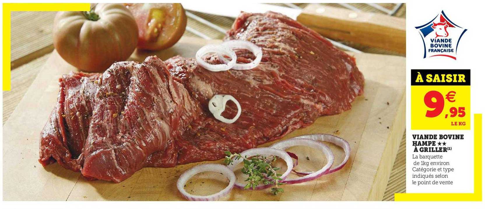 Promo Viande Bovine Hampe ** à Griller chez U Express - iCatalogue.fr