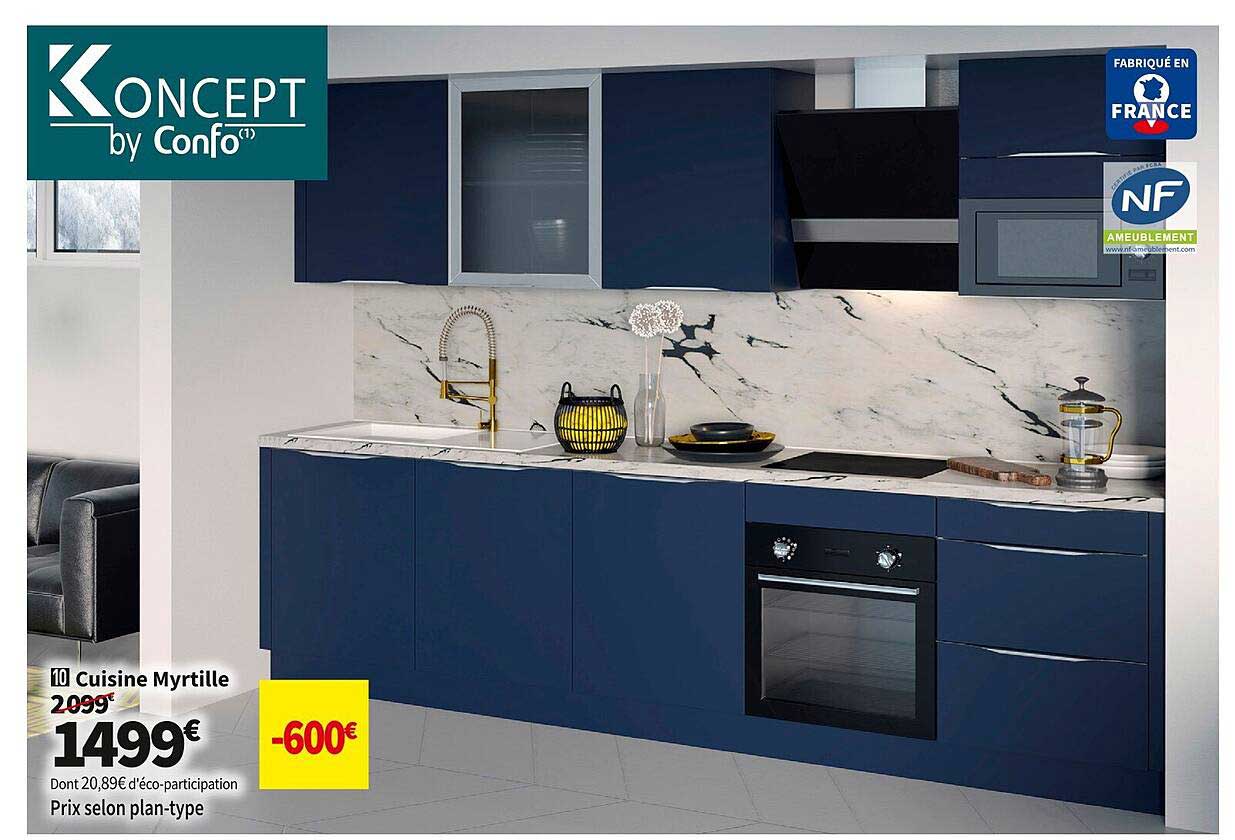 Promo Cuisine Myrtilly Koncept By Confo chez Conforama - iCatalogue.fr
