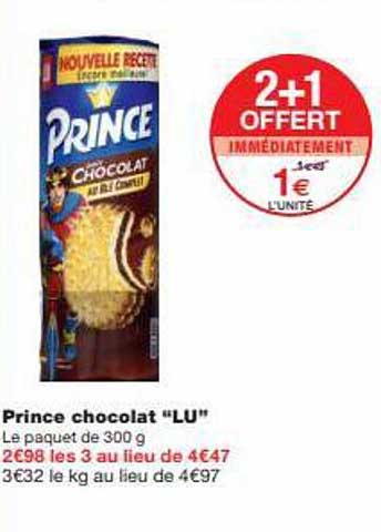 Promo Prince Chocolat "lu" chez Monoprix - iCatalogue.fr