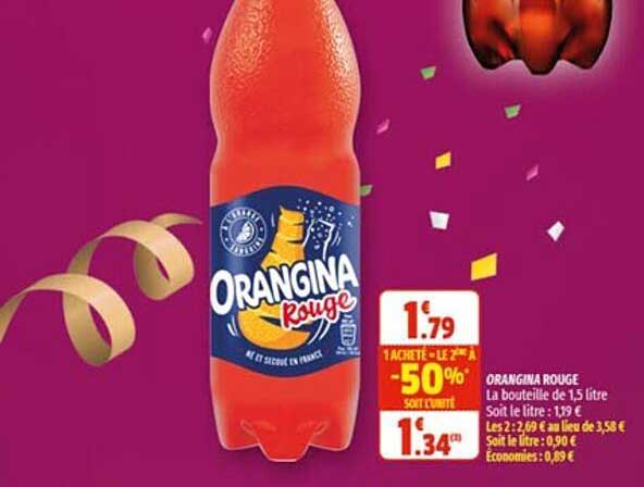Promo Orangina Rouge chez Coccinelle Express - iCatalogue.fr