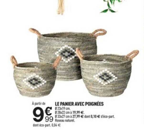 Promo Le Panier Avec Poignées chez Centrakor - iCatalogue.fr