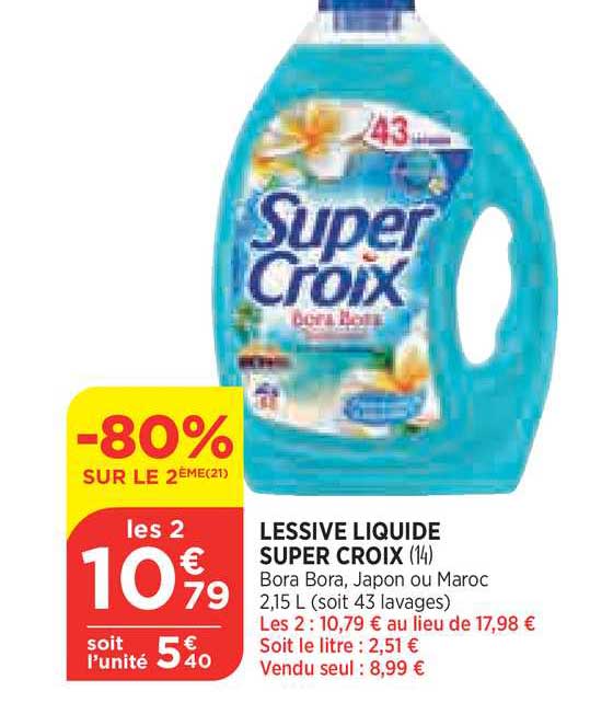Promo Lessive Liquide Super Croix chez Atac - iCatalogue.fr