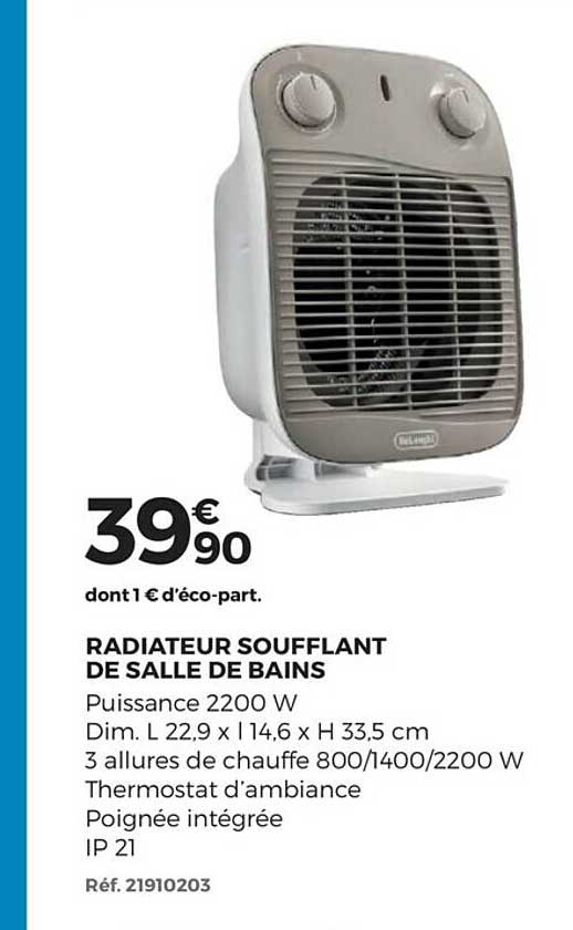 Radiateur Soufflant Salle De Bain Brico Depot