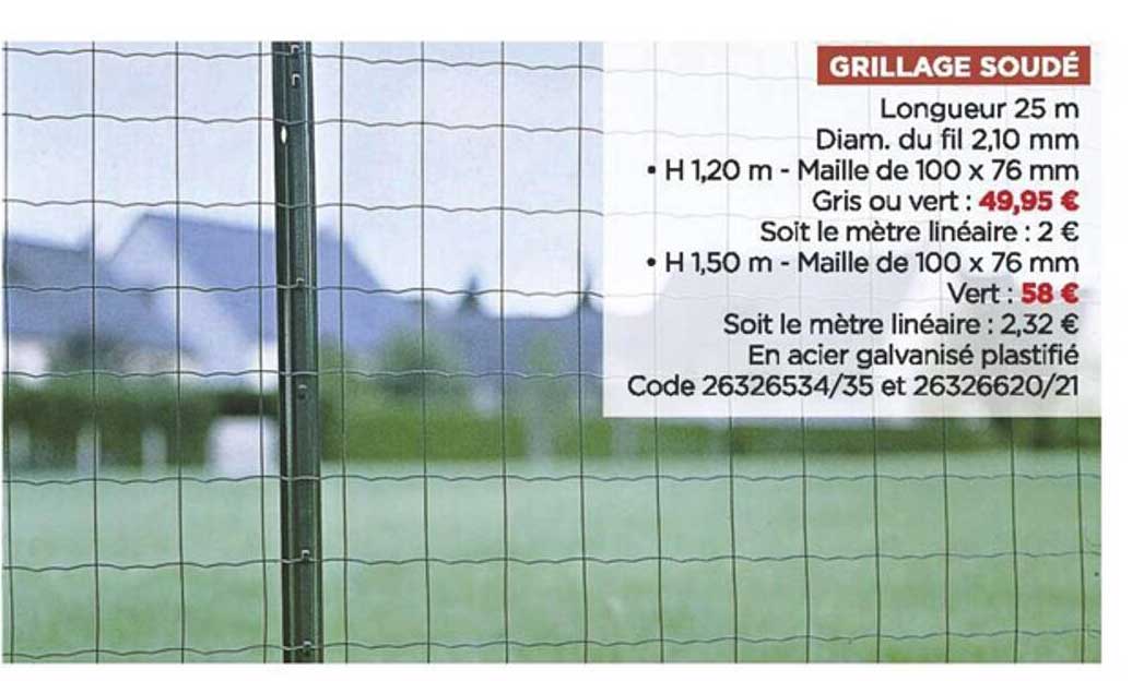 Grillage 1m Bricomarche