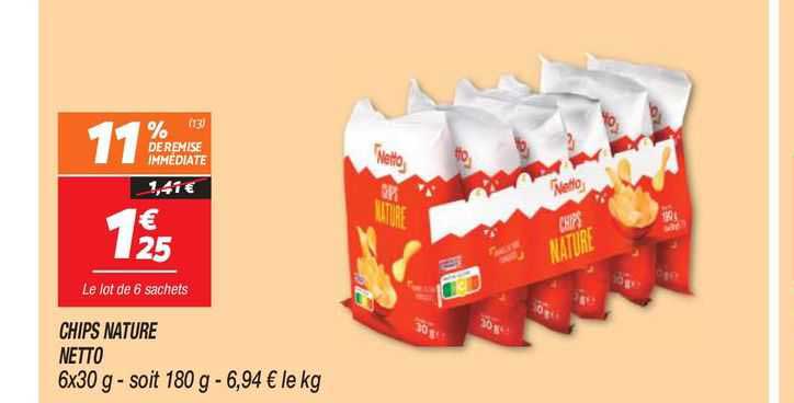 Promo Chips Nature Netto chez Netto - iCatalogue.fr