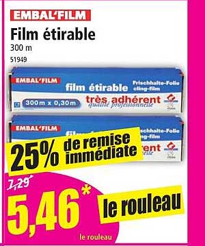 Promo Film étirable Embal'film chez Norma - iCatalogue.fr