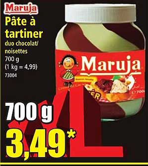 Promo Pâte à Tartiner Maruja chez Norma - iCatalogue.fr